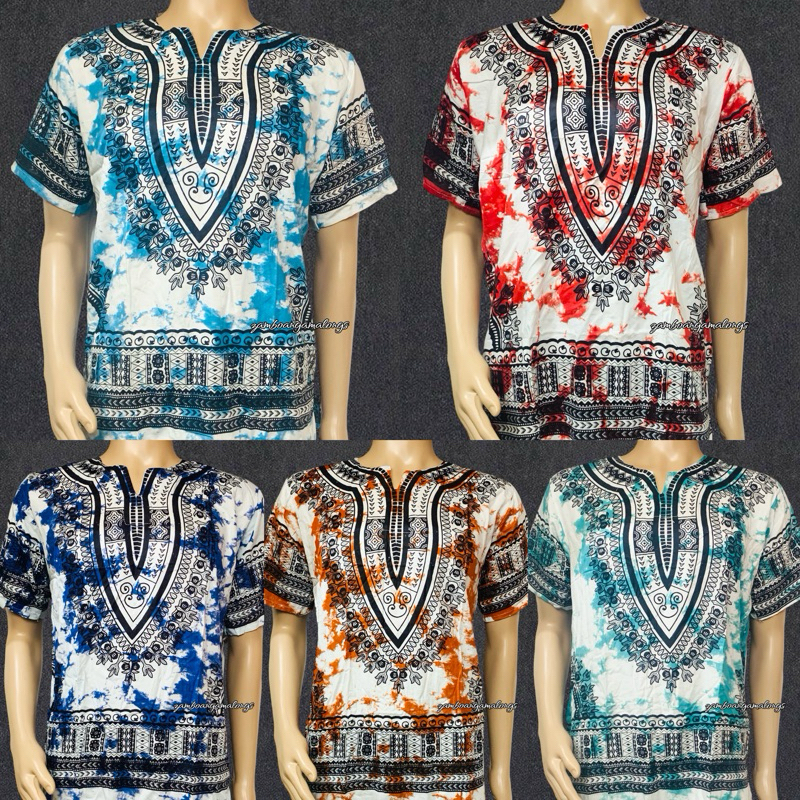 Dashiki African Batik Boho Tribal Shirt Halumna Kukuh Maleo Brand Free ...