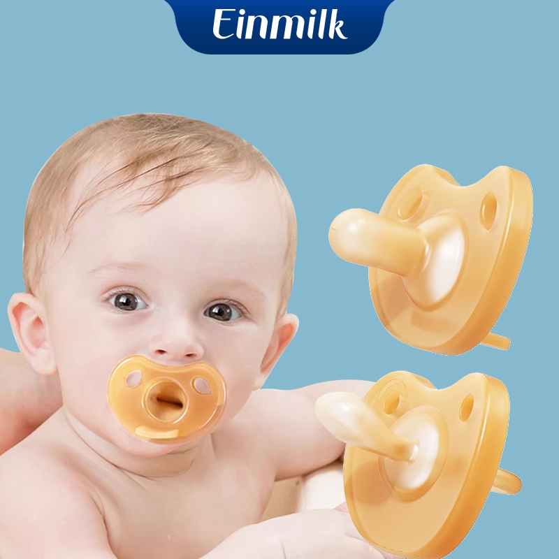 Einmilk Baby Pacifier Super Soft Silicone Newborn Pacifier Anti-colic ...