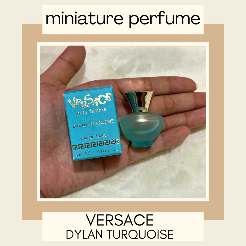 VRSCE DYLAN TURQUOISE (AUTHENTIC MINIATURE (MINI) PERFUME/TRAVEL SIZE ...