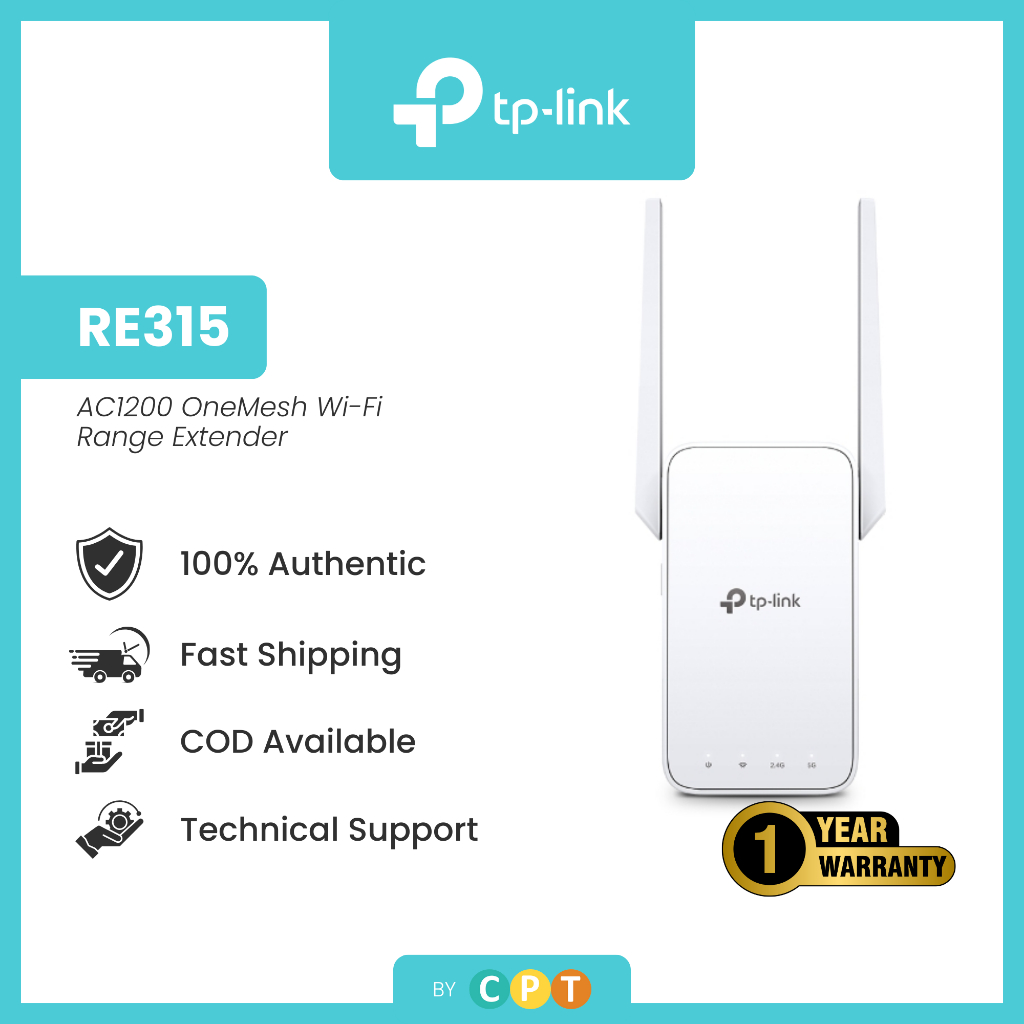 TP-Link RE315 AC1200 EasyMesh Wi-Fi Range Extender | Shopee Philippines