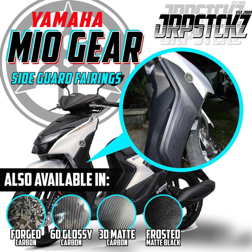 Mio GEAR v1 SIDE GUARD Carbon Decals | Ready to Install | Shopee ...
