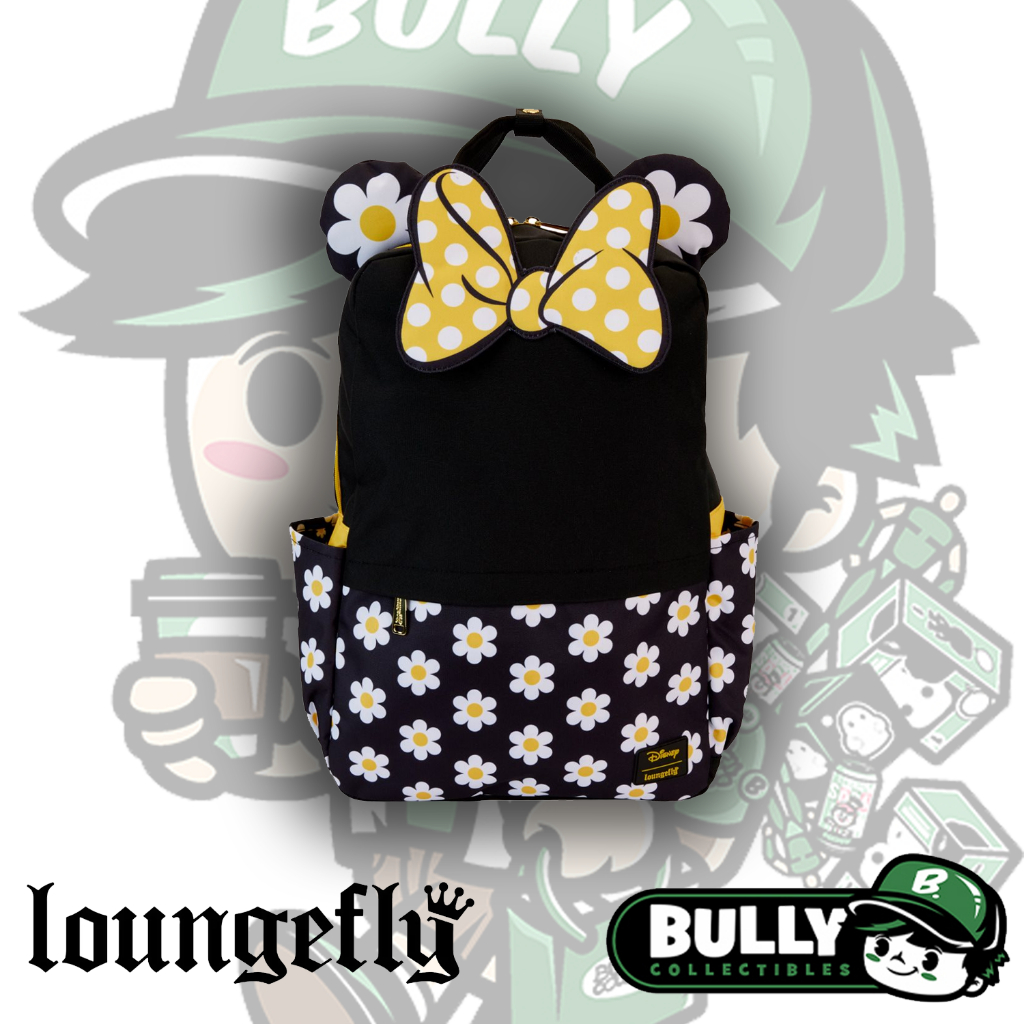 Loungefly Minnie Mouse Daisy All-Over Print Nylon Full-Size Backpack ...