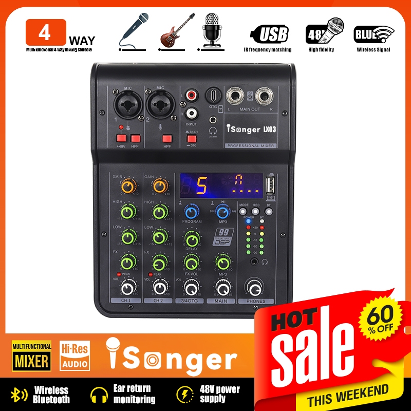 Professional Mini Audio Mixers, Type-C live streaming device, Interface ...