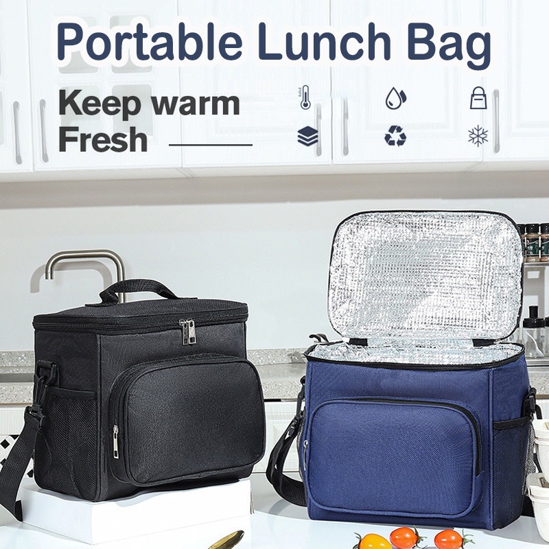 【MO】Thermal Waterproof Insulated Lunch Meal Bag Picnic Storage Box With ...