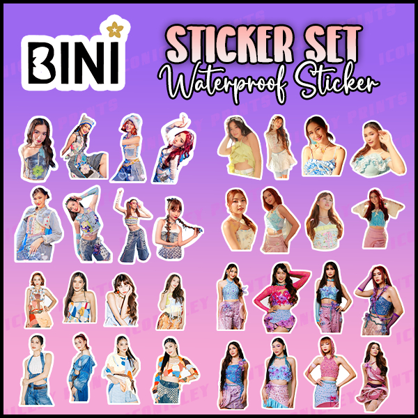 [ BINI STICKERS ] Mikha Stacey Aiah Colet Sheena Maloi Jhoanna Gwen ...
