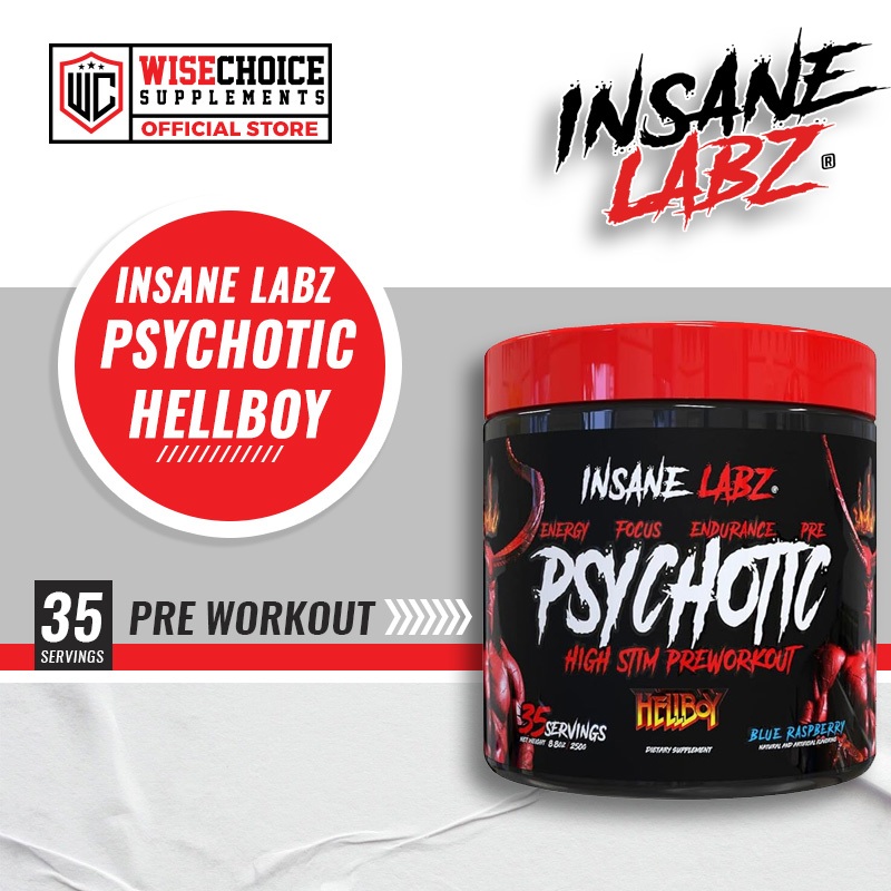 Insane Labz Psychotic Hellboy Pre Workout 35 Servings | Shopee Philippines