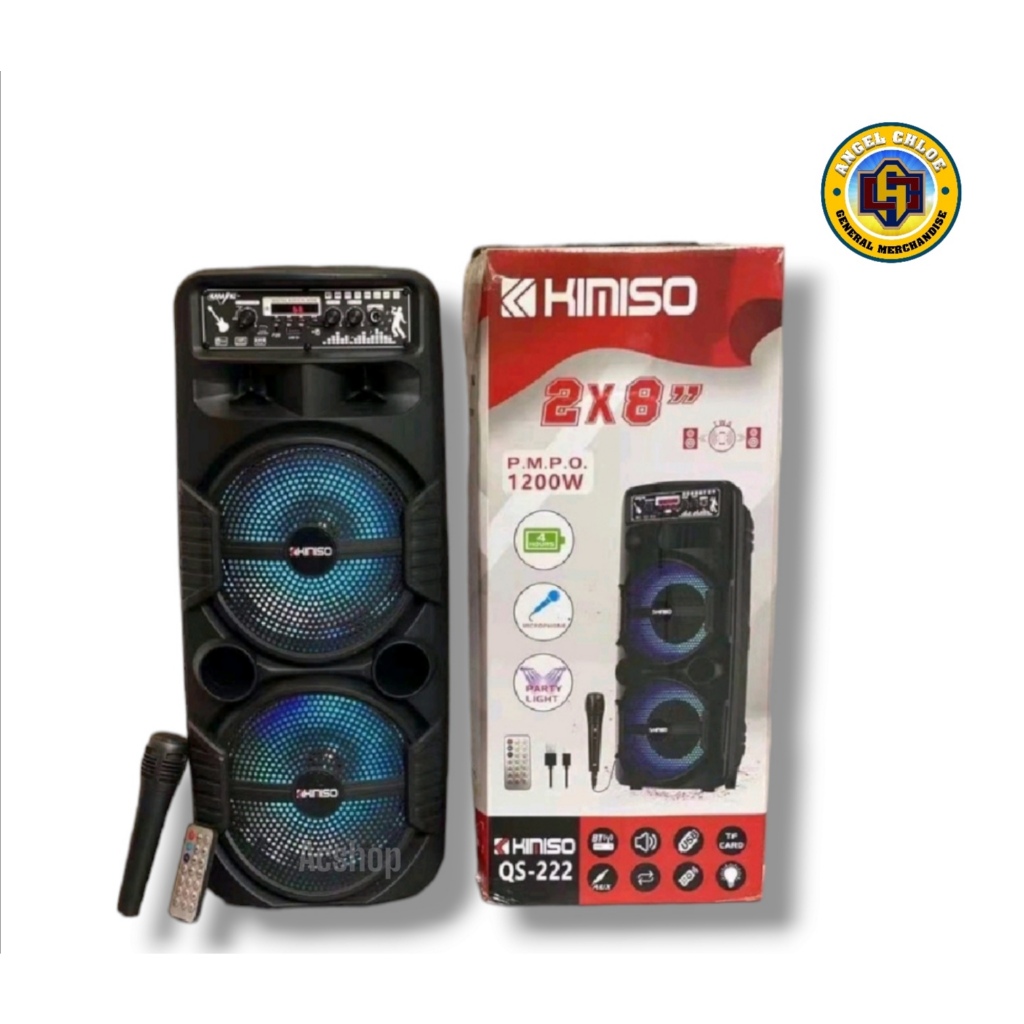 Kimiso QS-222 16-inch Surround sound speakers with microphone | Shopee ...