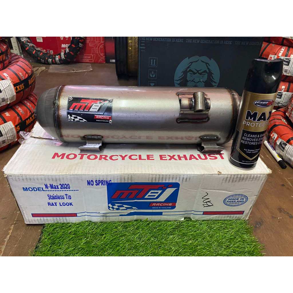 MT8 PIPE RATLOOK FOR NMAX 2020 GAMECHANGER STAINLESS STEEL (WITH FREE ...