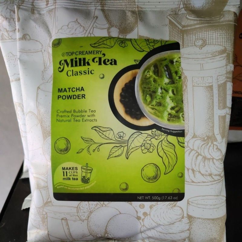 Top Creamery Milktea Matcha Powder 500g | Shopee Philippines