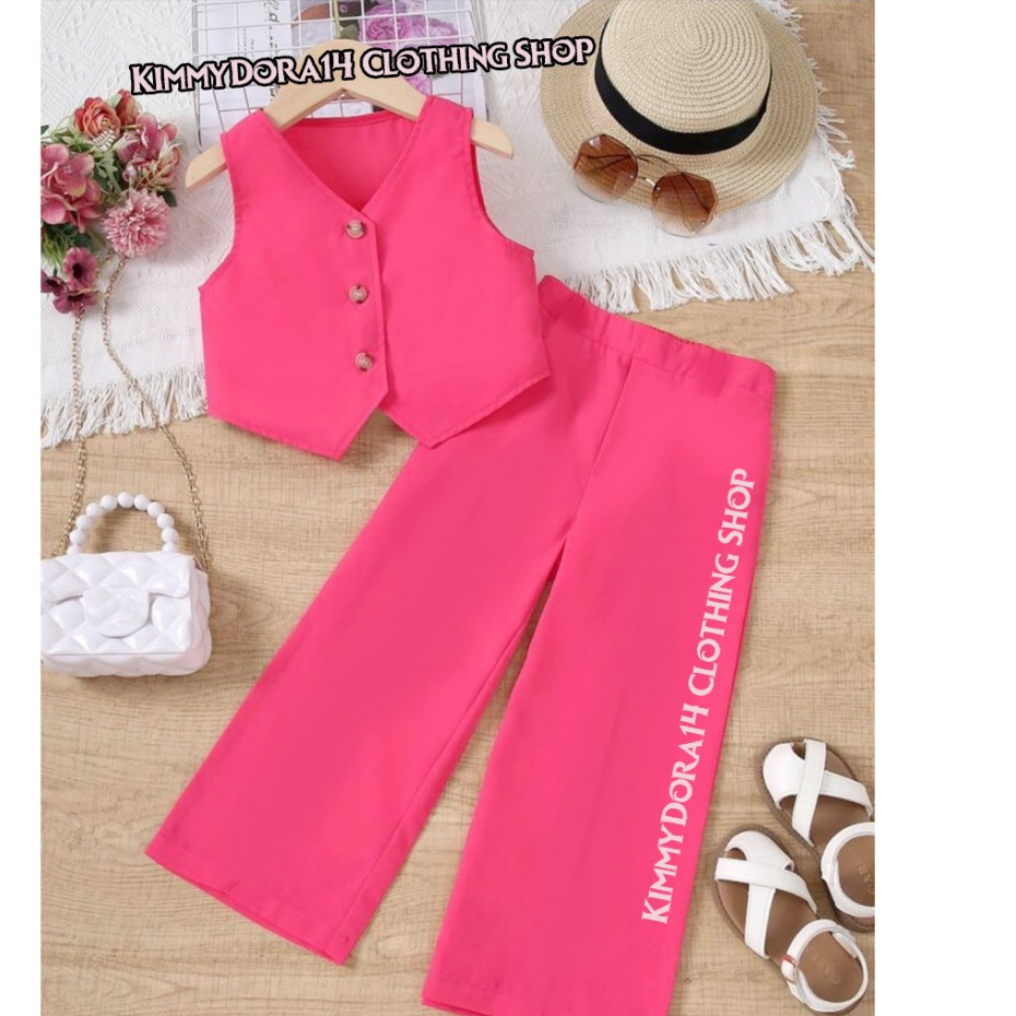 VEST KIDS TERNO PANTS Formal Attire for Kids Girl Sleeveless | Shopee ...