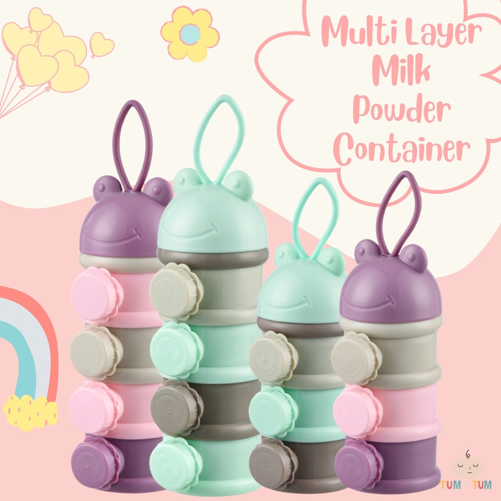 Tumtum Portable Multi Layer Baby Milk Powder Storage Stackable Outdoor ...