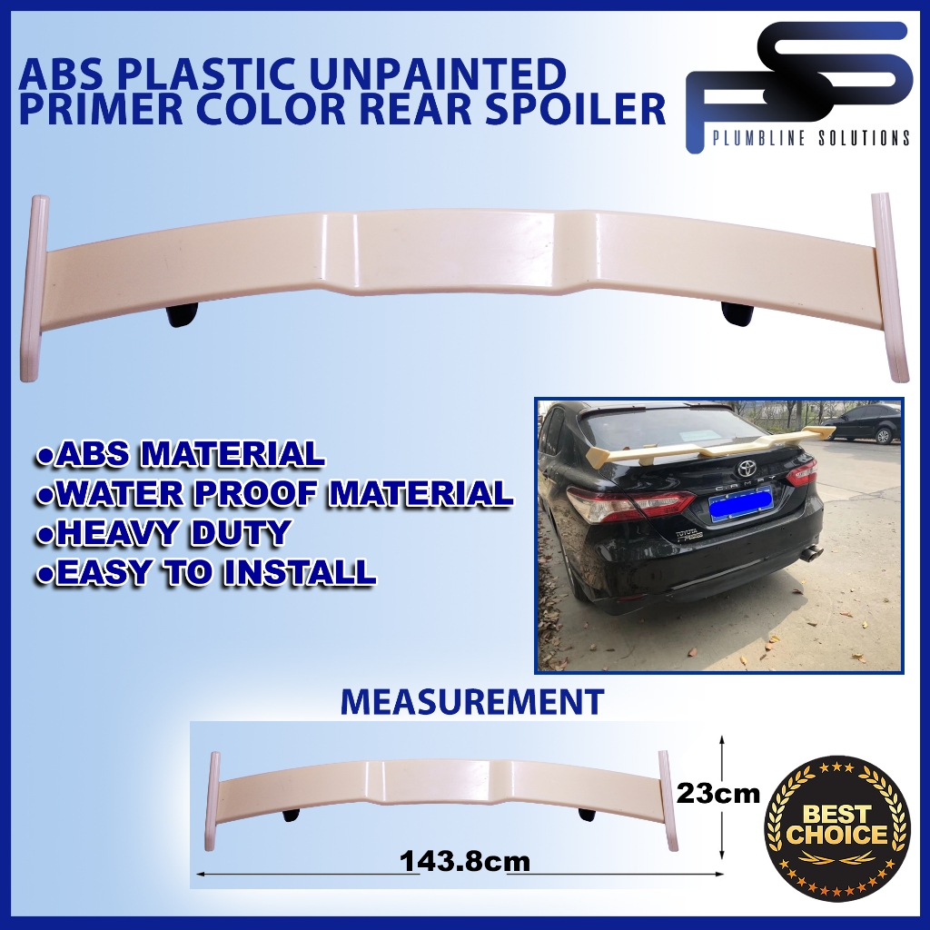 Universal Spoiler for Sedan and Hatchback Unpainted Spoiler with 3rd ...