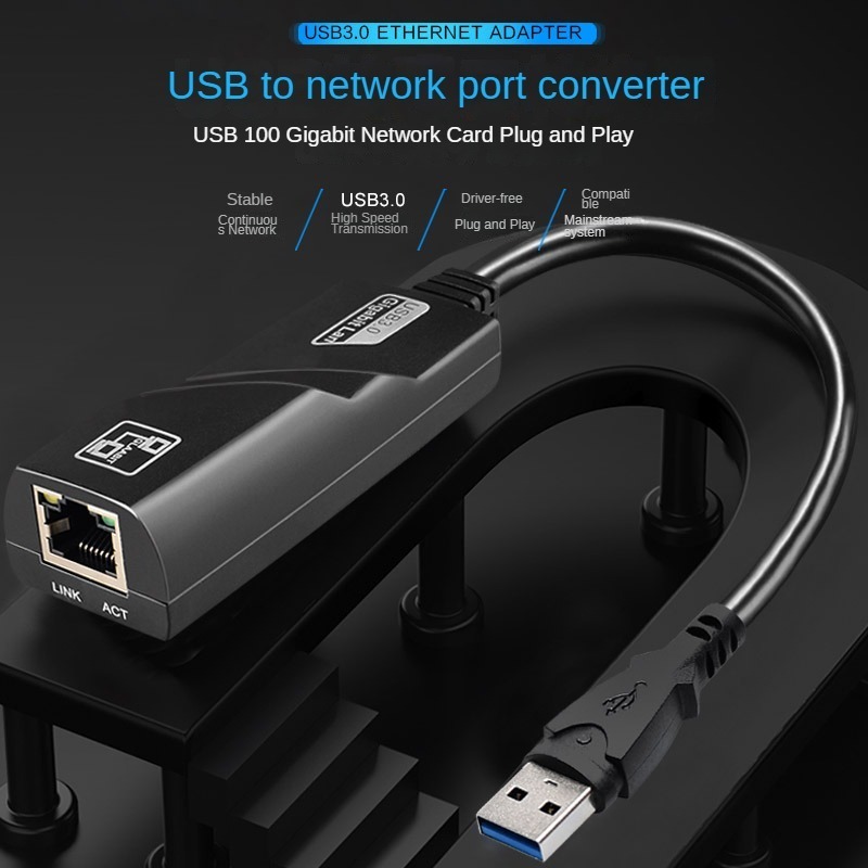 USB3.0 RJ45 Gigabit Ethernet Lan Adapter Wired USB 3.0 To 1000Mbps RJ45 ...