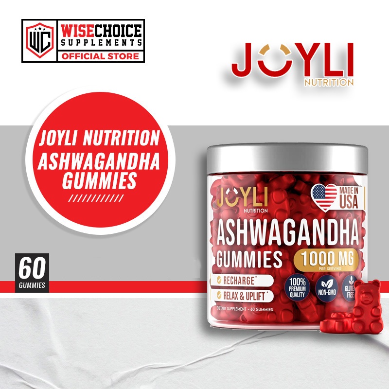 Joyli Nutrition Ashwagandha Gummies 60 Gummies | Shopee Philippines