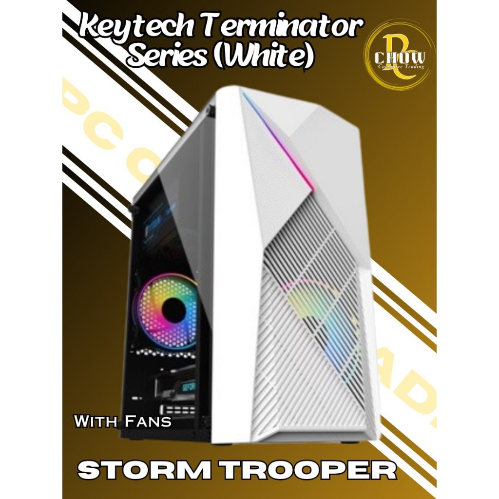 PC CHOW | Keytech Darthvader Black / Stormtrooper White RGB Flow ...