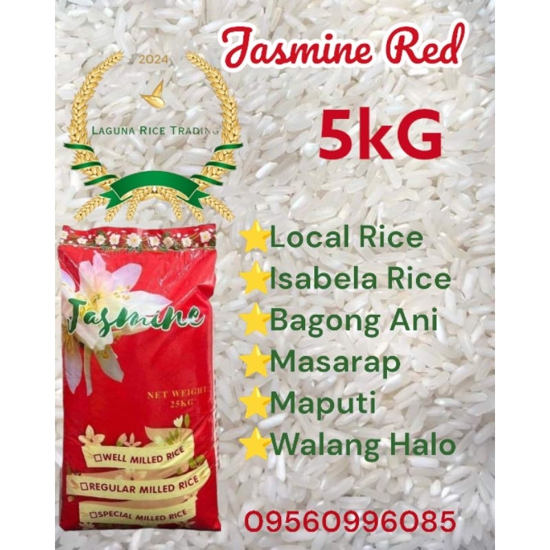 JASMINE RICE Special Milled RICE 5KG JASMINE RED (Repack) | Shopee ...