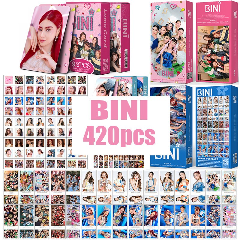 【New Album】420PCS LOMO Card BINI Photocard Photo Card Holographic ...