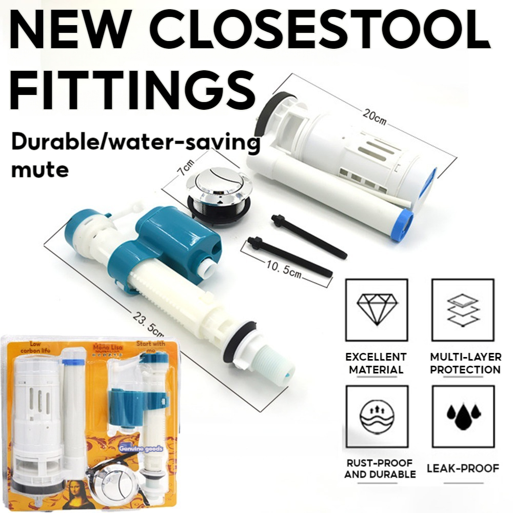 1 SET CISTERN FITTINGS WATER TANK FITTINGS FOR TOILET FLUSH For Toilet ...