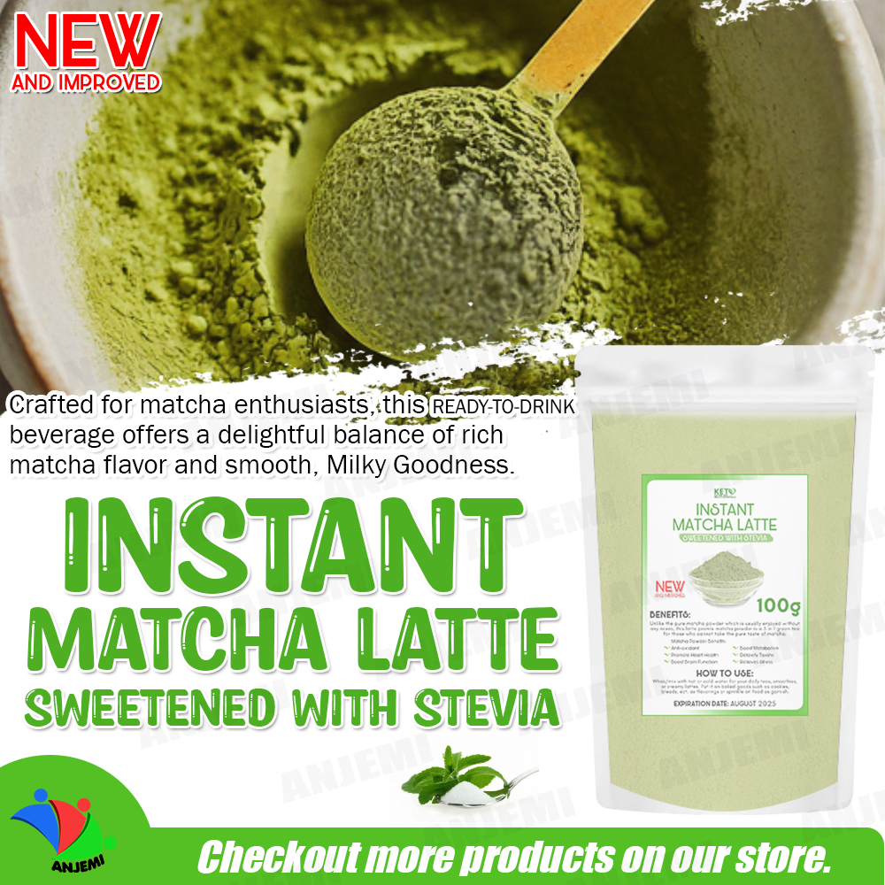New & Improved Creamy Instant Matcha Latte 100grams Rich in ...