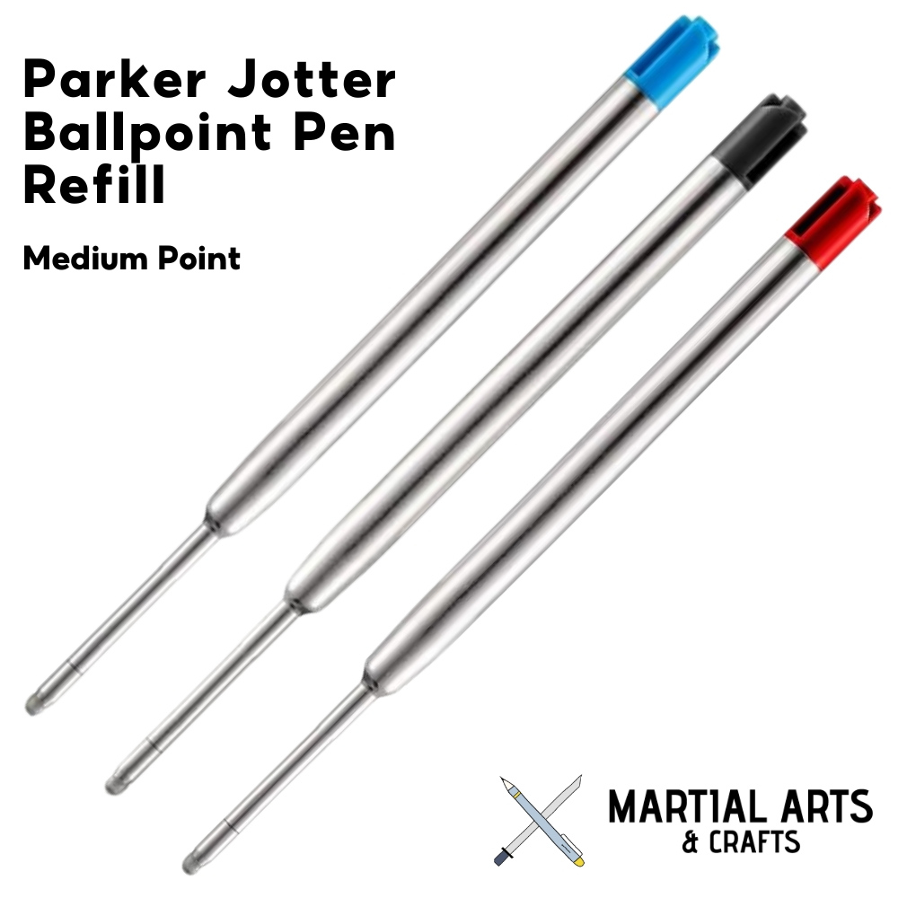 Parker Style Ballpoint Pen Refills for Parker Pens Medium Point Black ...