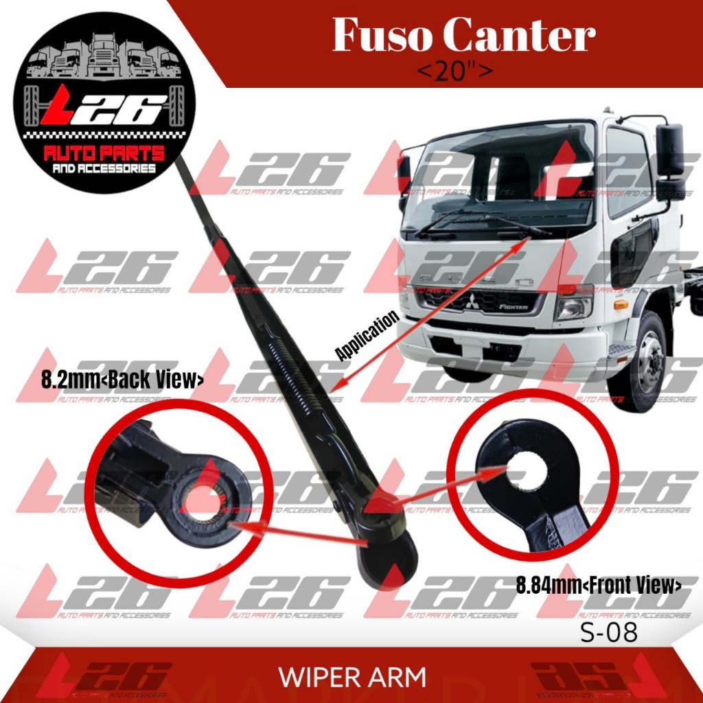 L26 Wiper Arm for Fuso Canter 20" Hook Type S-08 | Shopee Philippines