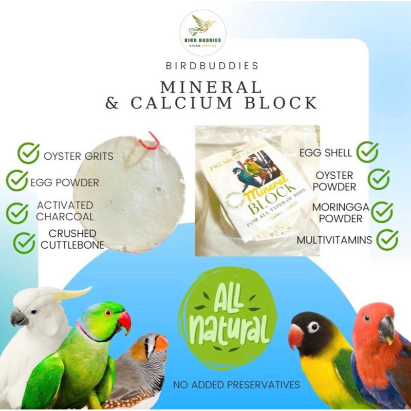 MINERAL BLOCK or CALCIUM BLOCK for birds | Shopee Philippines