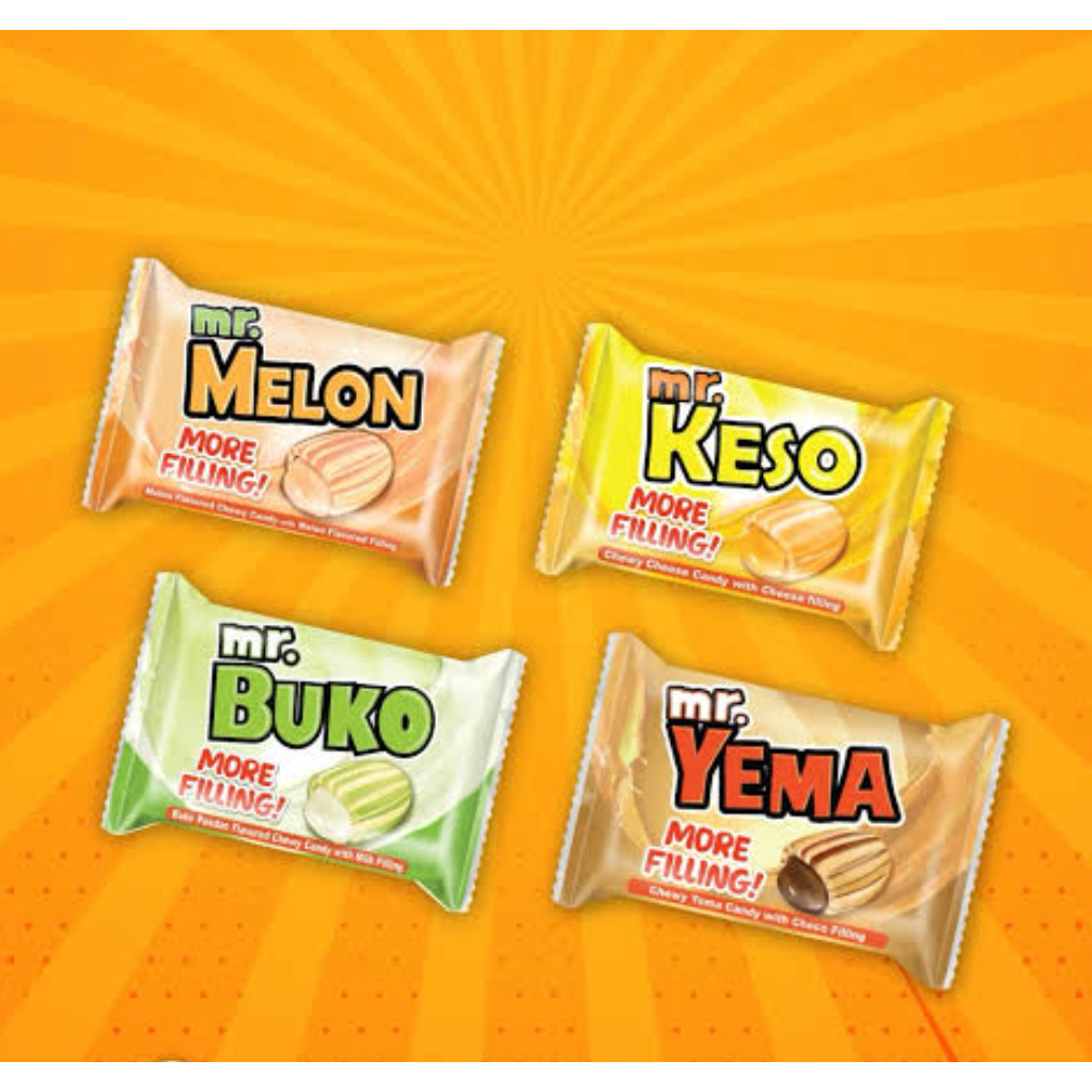 MR. CANDIES MR YEMA, MELON, BUKO, & KESO 20pc | Shopee Philippines