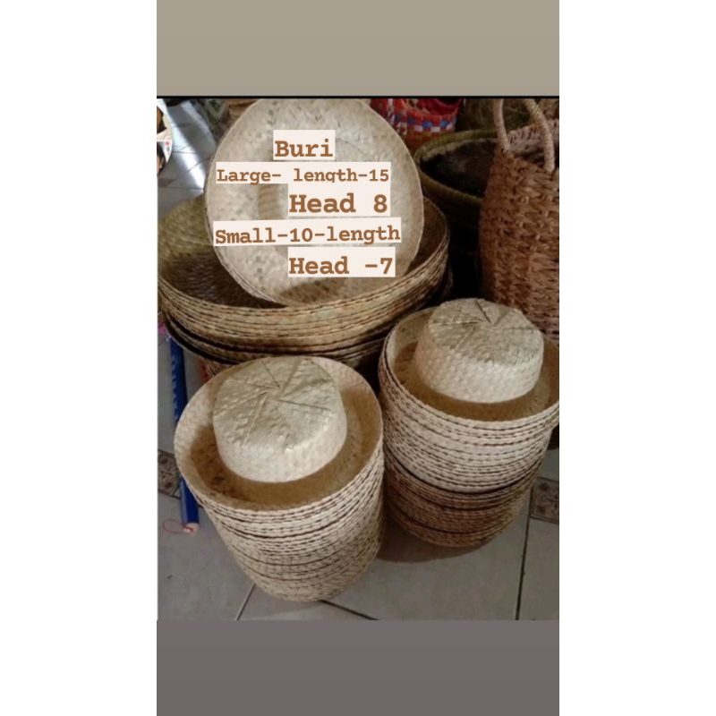 Small Buri Hat (Bicol) | Shopee Philippines