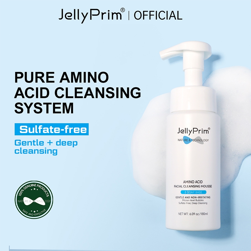 JellyPrim Cleanser Amino Acid Foaming Mild Soothing For All Skin Types ...