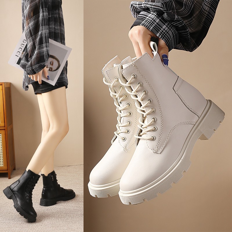 Size 35-40 Fashion Boots Women's British Style Versatile Lightweight ...