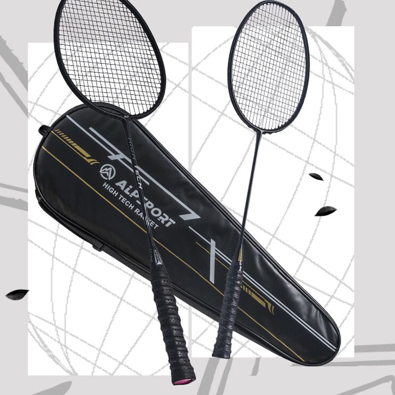 100% Original Design Full Carbon 24 Lbs Badminton Racket With Installed ...