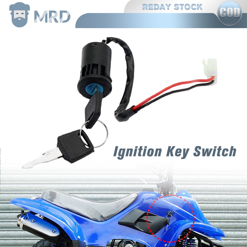 2-Wire Universal Key Motorbike Ignition Switch With 2 Keys For Atv 50Cc ...