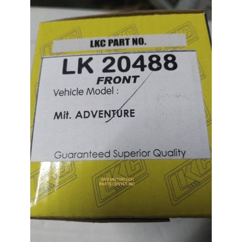 Brake Pad (Front)(Mitsubishi Adventure)(LKC BRAND) | Shopee Philippines