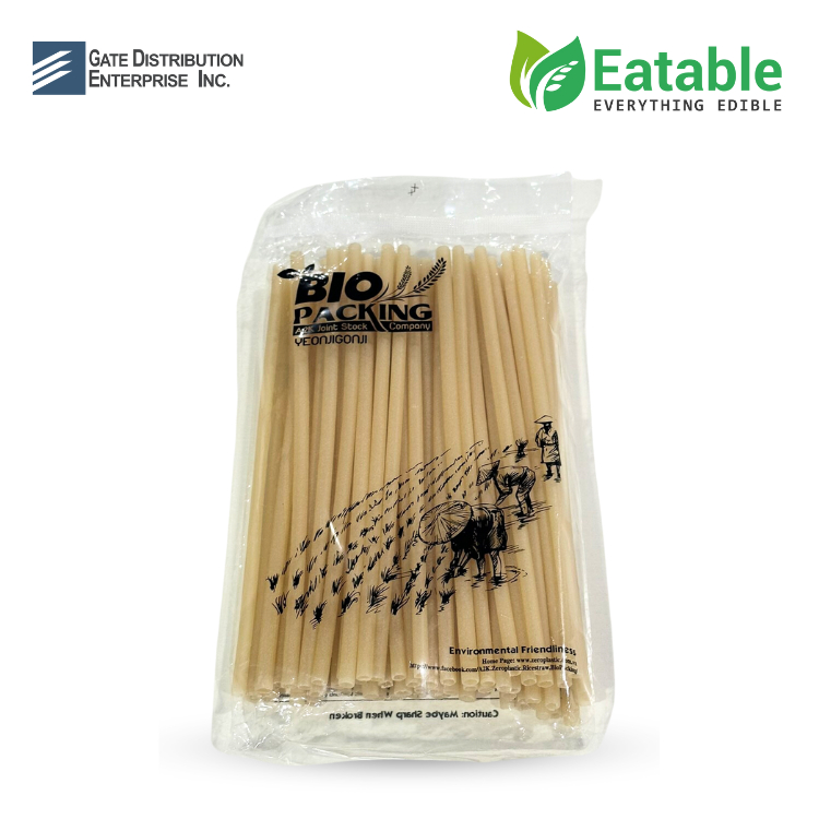 Eatable Straw, 100% Edible Rice Straw, Eco-Friendly | Shopee Philippines