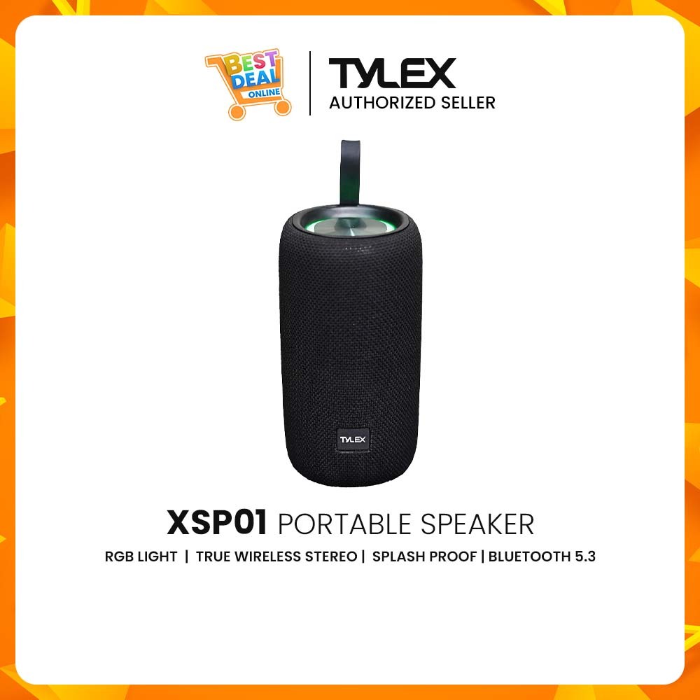 TYLEX XSP01 Portable Bluetooth Speaker with RGB Light 5.3 Bluetooth TWS ...