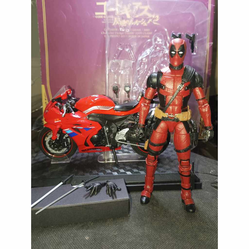 Deadpool Marvel Legends with CCA Sports bike | Shopee Philippines