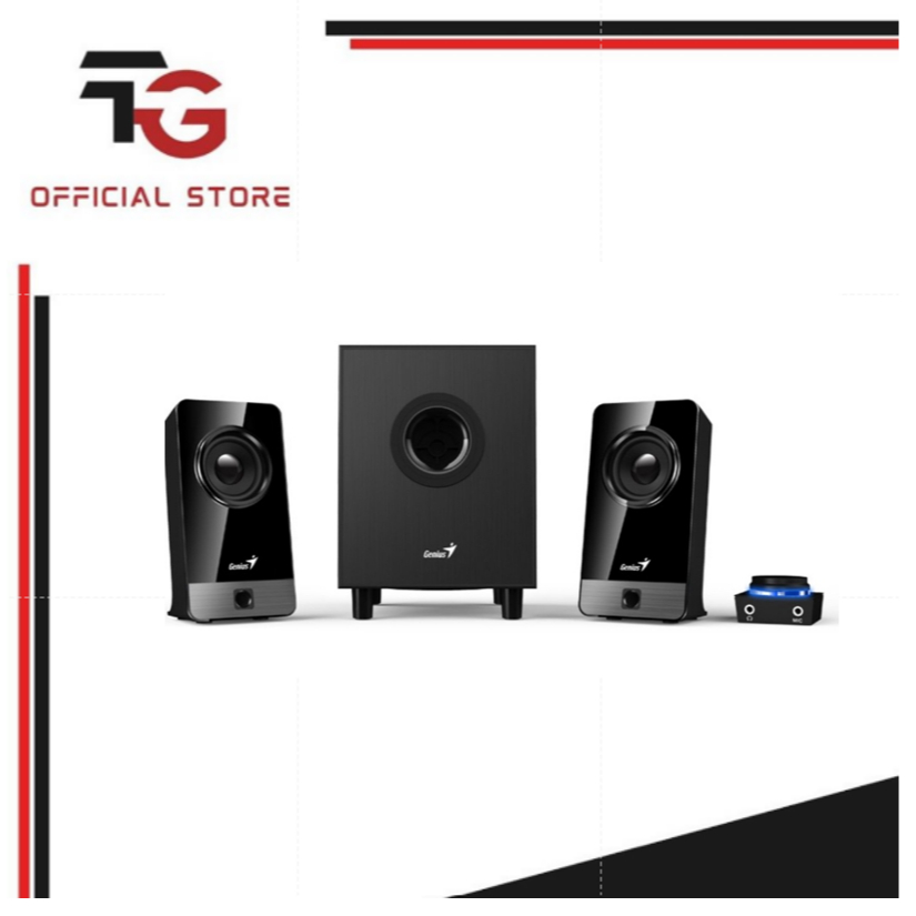 Genius SW-2.1 300X 2.1 Speakers with Subwoofer (Black) | Shopee Philippines
