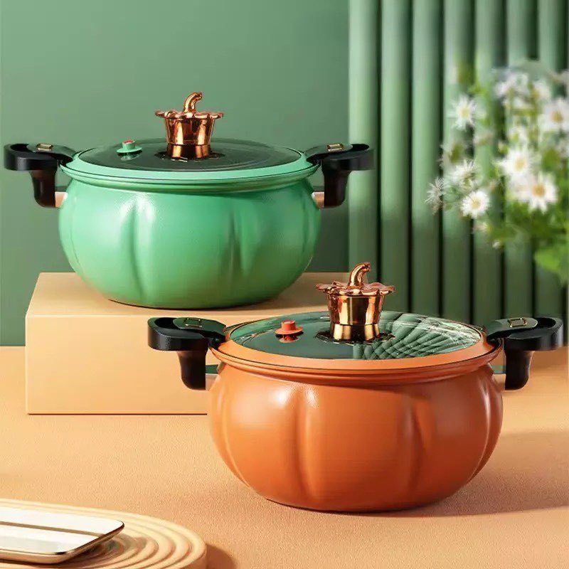 28cm/8L Pumpkin Pot Multi-function Non-stick Cooking Pots Fried Stew ...