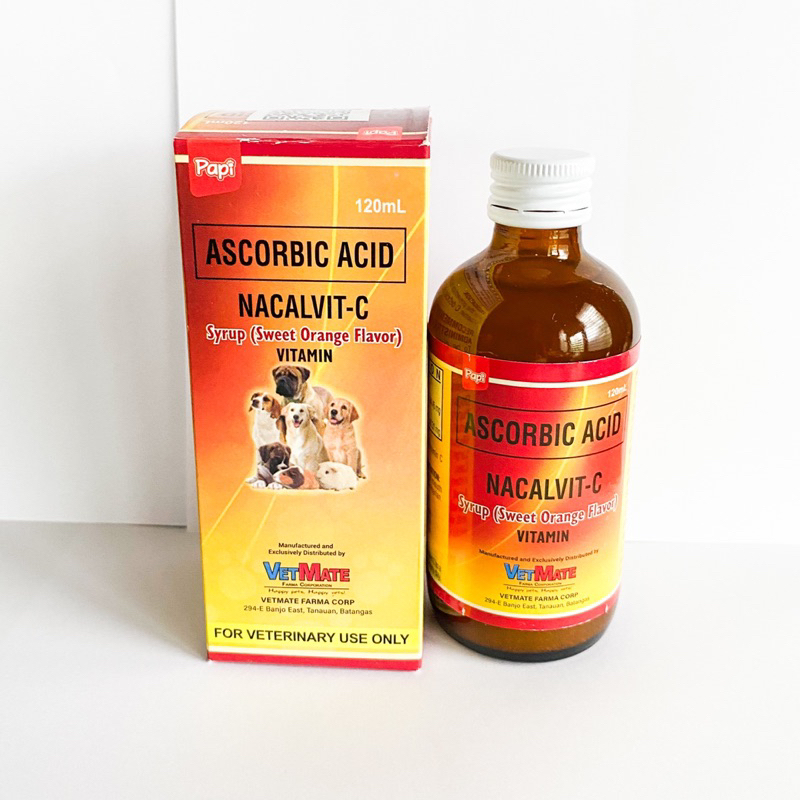 Papi Nacalvit-C Vitamins for Pets 120ml | Shopee Philippines