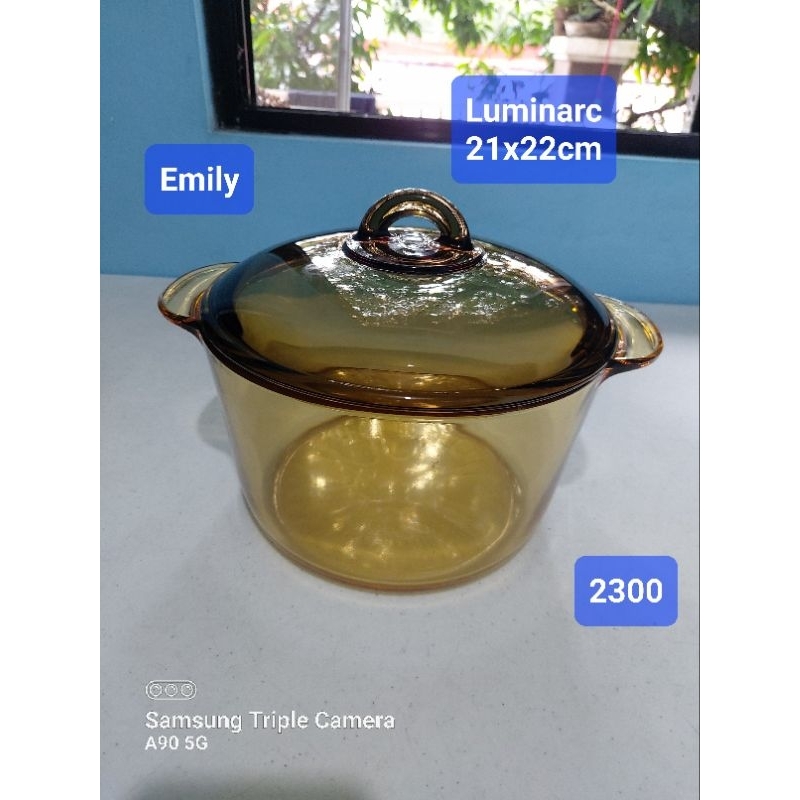 Luminarc Cookware 21x22cm (Emily) | Shopee Philippines