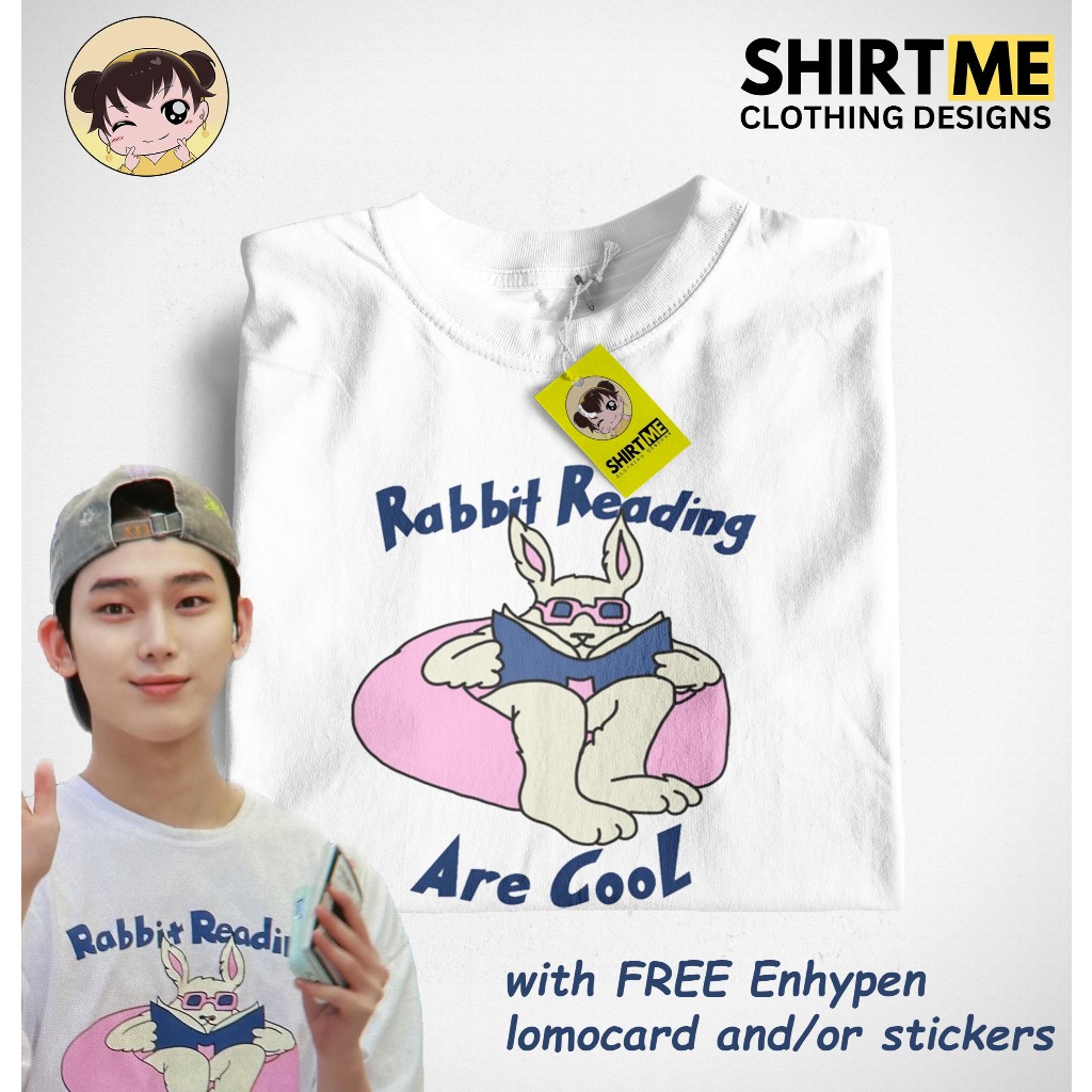 Rabbit Reading Are Cool Sunoo Inspired Shirt Trendy Korean Tops | ShirtMe Clothing | Shopee ...