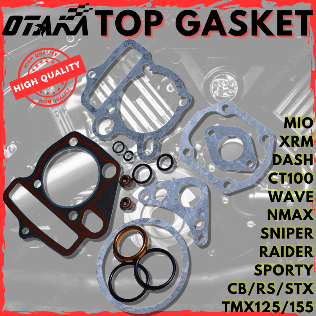 TOP GASKET FOR MIO/SPORTY/XRM/DASH/CT100/WAVE/NMAX/SNIPER/RAIDER/CB/RS ...