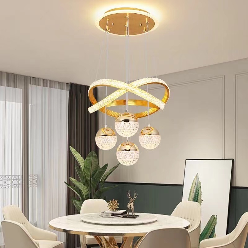 Tricolor Chandelier Ceiling Light LED Ceiling Center Light for ...
