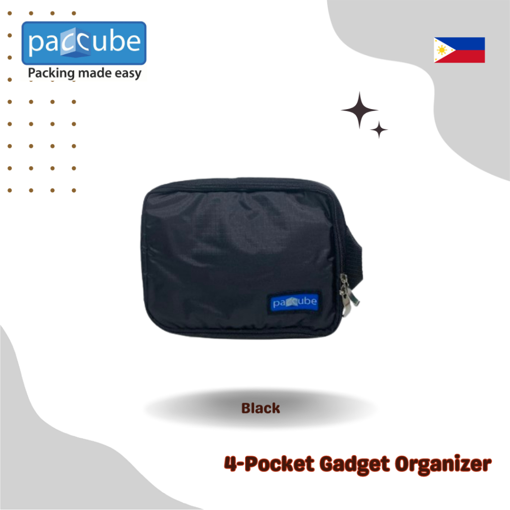 PACCUBE 4-Pocket Gadget Organizer | Electronics Organizers | Charger ...