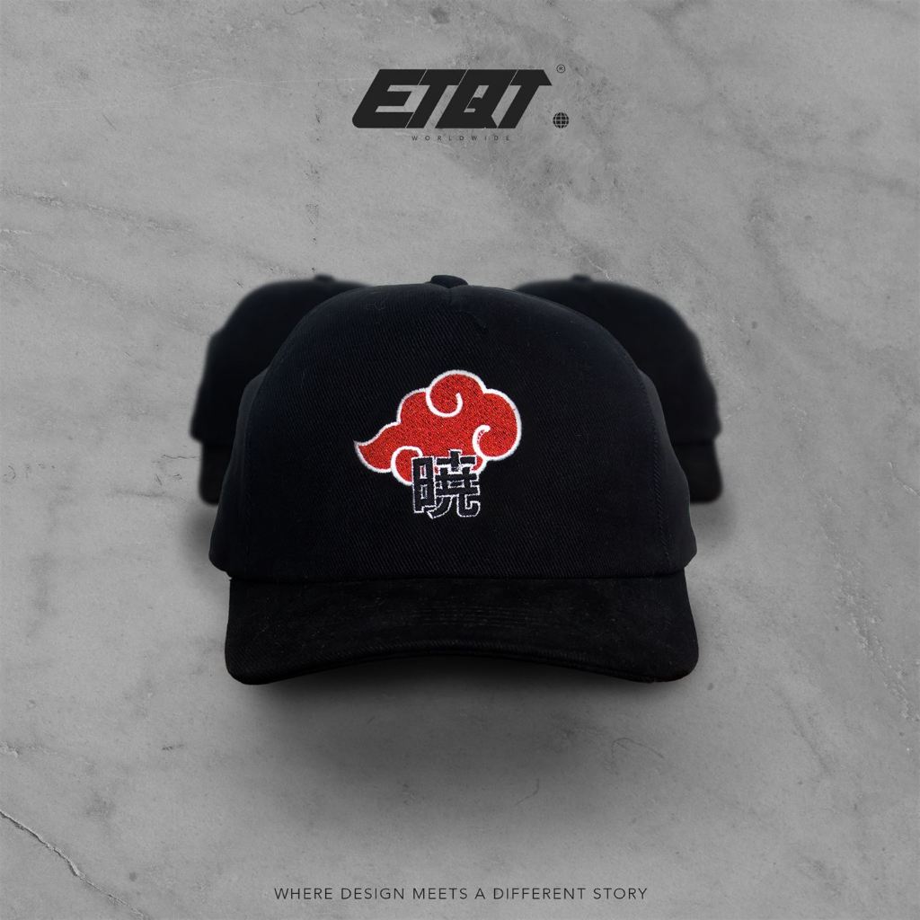 ETQT Worldwide - Unisex - Cap - Naruto - Akatsuki Embroided | Shopee ...