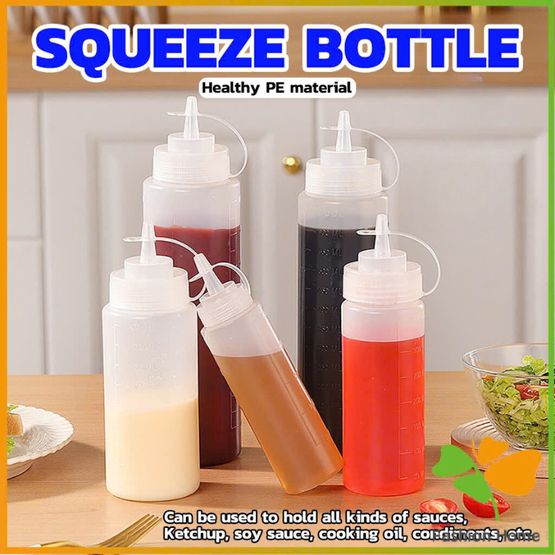 Condiment Squeeze Bottle Sauce Squeeze Squirt Bottle Syrup Salad ...