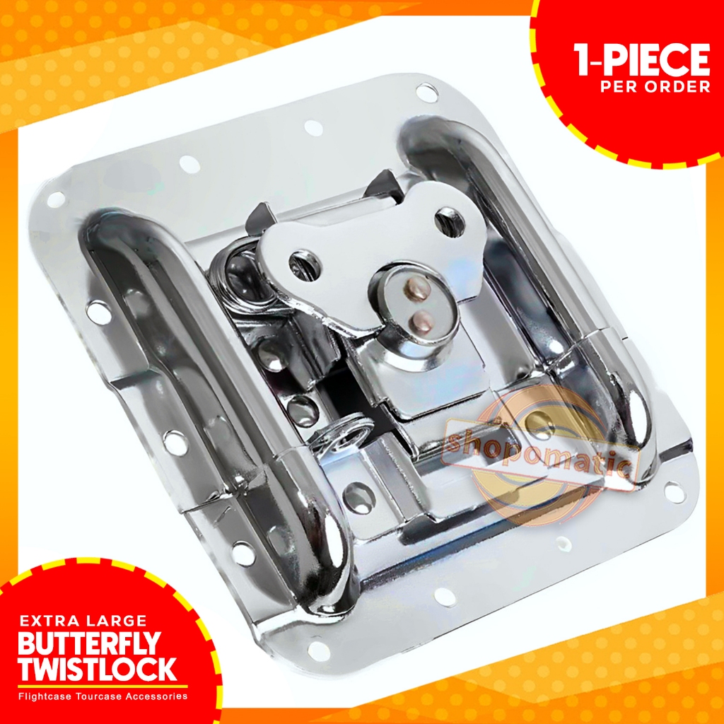 Extra Large Butterfly Lock Twist Lock With Plate Heavy Duty | Shopee ...