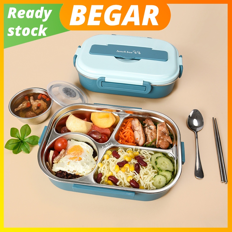 Lunch Box 304 Stainless Steel Lunch Box For Kids Adults Portable Bento ...