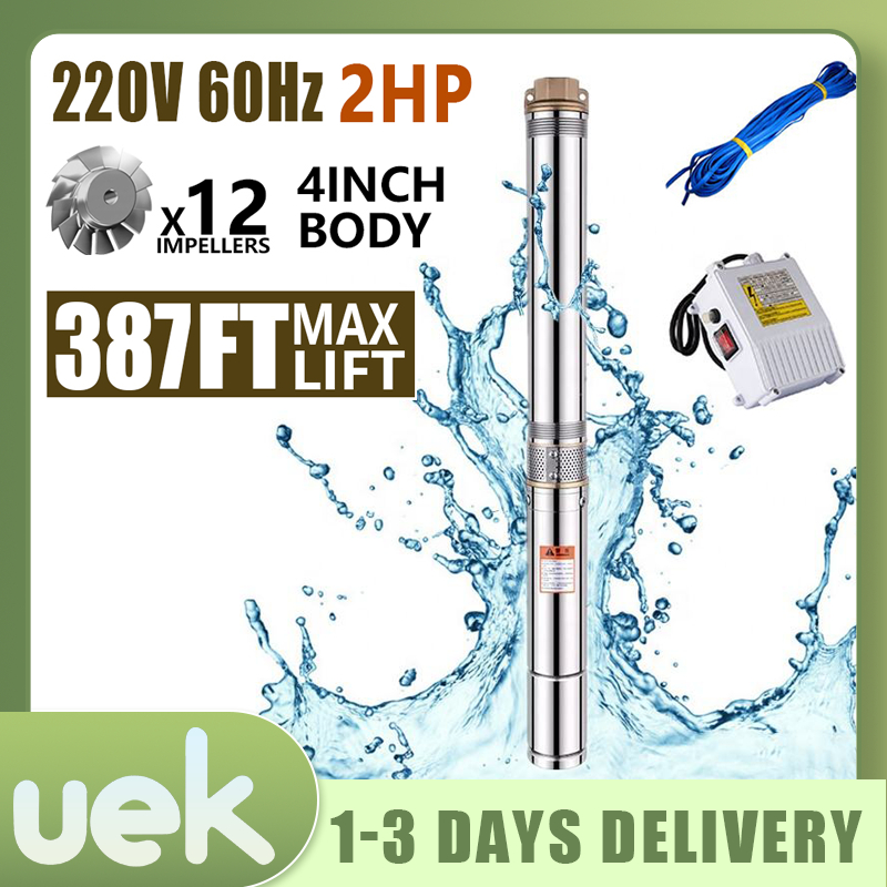 Submersible Pump 4Inch Water Pump Pure Copper Interface Submersible ...