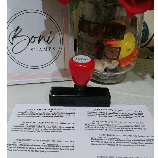 Jurat Stamp Notarial Stamp | Shopee Philippines
